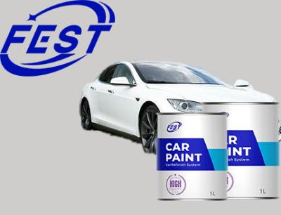 China Weerbestendige autoverf Leveranciers Autoverf Verf Verf Acryl 1K/2K Wit Te koop