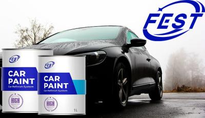 China Hoge kwaliteit 1k zwart basiscoat kleur reparatie verf fabrikant directe verkoop Te koop