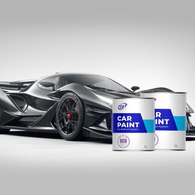 China Automotive Body Coating Car Paint 1K Black Solid Color Basecoat for Auto Refinish Repair for sale