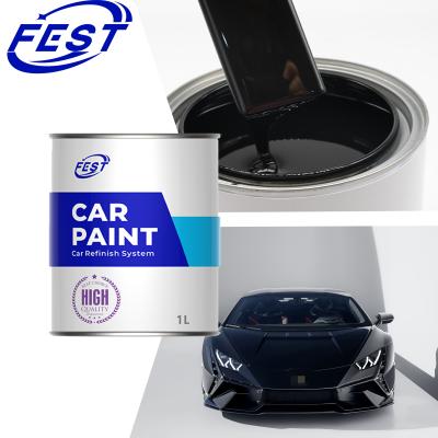 China High Performance and High Gloss Black Car Body Refinish Paint for sale