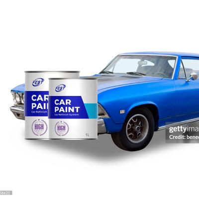 China Best Price High Fullness Blue Automotive Paint Car Paint Top Coat for sale
