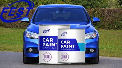 China Best Price High Fullness Blue Automotive Paint Car Paint Top Coat for sale
