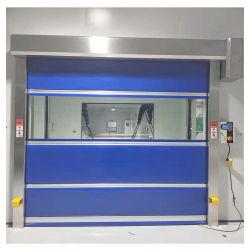 China PVC Fast Acting Roller Shutter Doors Self Extinguishing Grade With Windproof Rod for sale