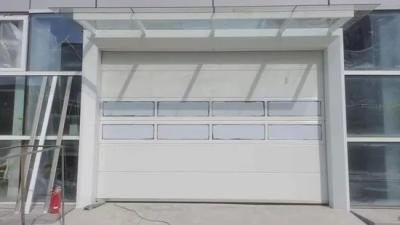 China Industrial Sectional Door with AC 220V-240V Motor 2.0mm Galvanized Steel Track and Low Stress Oil Tempered Torsion Springs for sale