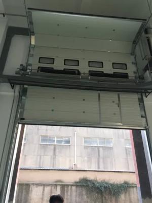 China Industrial Sectional Garage Door with Anti-Pinch Design 40mm Thickness and AC 220V-240V Motor for sale