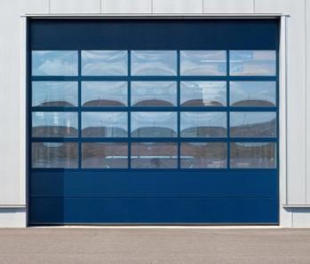 China Insulated Sectional Garage Door with 40mm Thickness and Remote Control for Wind-Resistant Cold Storage for sale