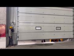 0.4mm Galvanized Steel Industrial Sectional Doors RAL9006 / RAL9002 Color