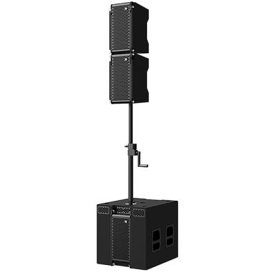 China Mini Line Array Speakers Outdoor Indoor Dual 8 Inch Line Array Stand Set for sale