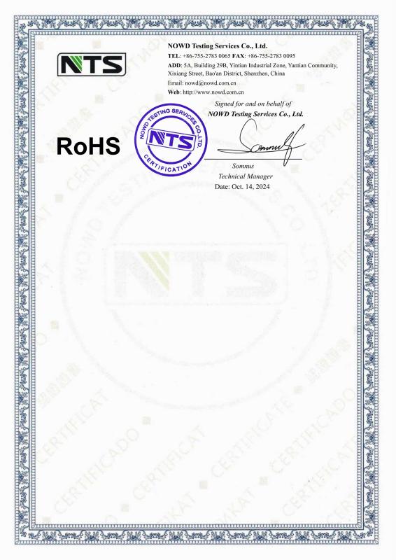 ROHS - Shenzhen Guren Technology Co., Ltd.