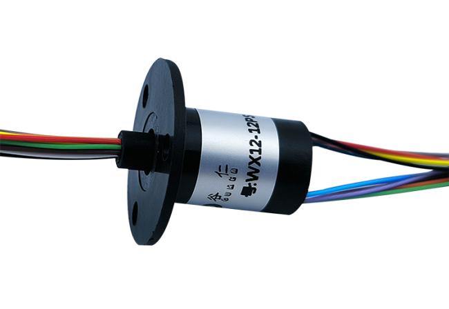 12-way 2A Flange Mini Slip Ring front view
