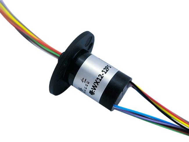 12-way 2A Flange Mini Slip Ring side view