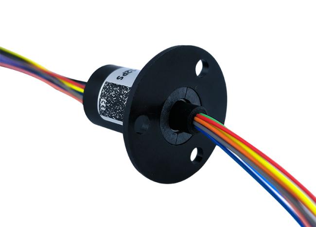 12-way 2A Flange Mini Slip Ring close-up view