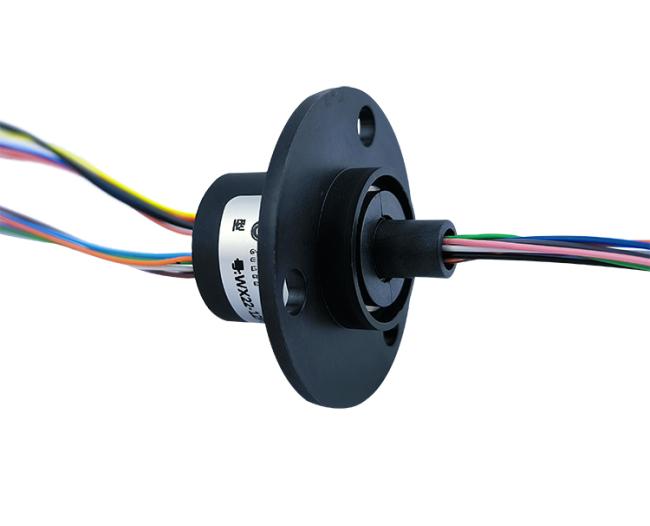 Front view of WX22-12PS flange capsule conductive slip ring
