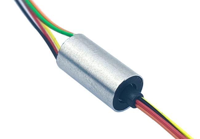 Side view of WX6.0-6PS micro slip ring