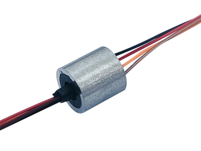 Side view of WX7.9-4PS micro conductive ring showing compact design