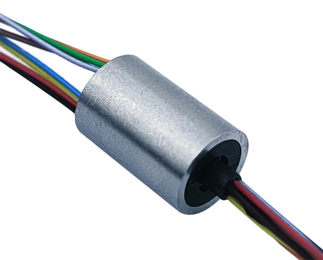 Close-up view of WX7.9-8PS capsule conductive slip ring