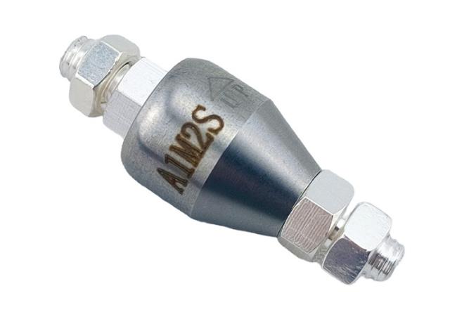 Close-up view of A1M2S liquid conductive rotary joint showing construction details