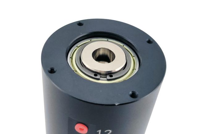 Q12PM5 rotary joint gas slip ring close-up view