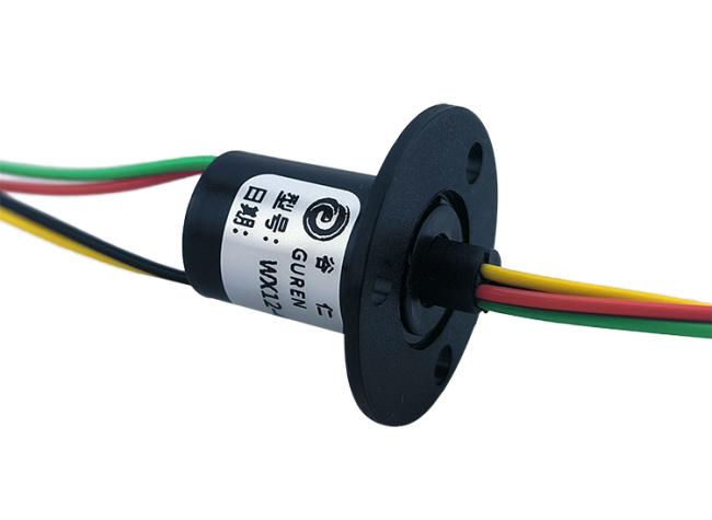 F-WX12-4P05 low current rotating conductive ring front view