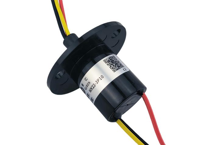 Side view of F-WX22-3P10 conductive ring demonstrating compact 33mm length design