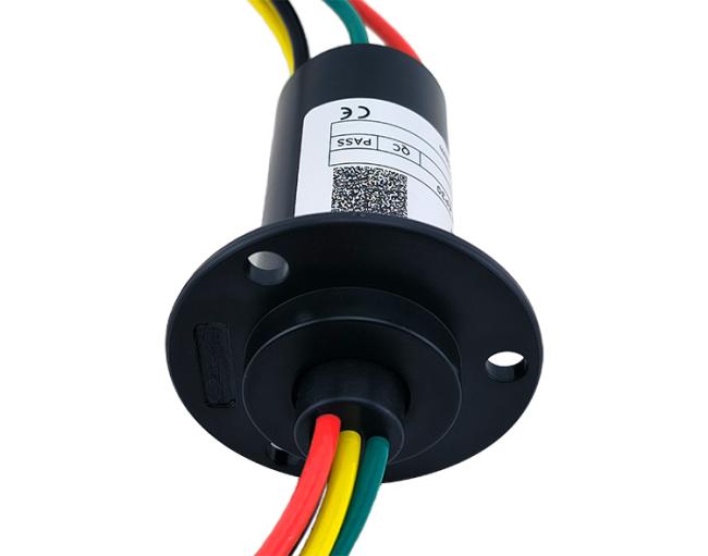 Front view of F-WX30-4P30 high-power cap-type conductive slip ring