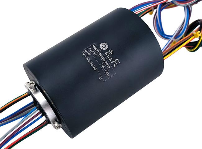 GK2586-24P series hollow electric rotary joint front view