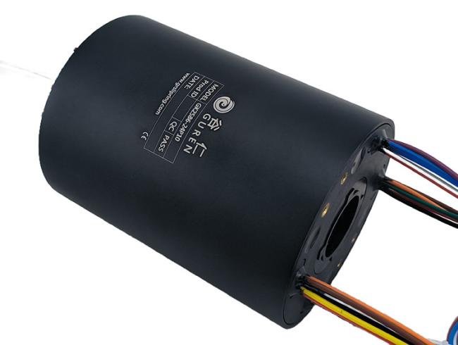 GK2586-24P series hollow electric rotary joint side view
