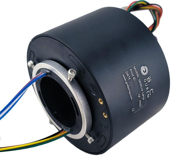 GK50119-12P series hollow through-hole brush slip ring front view