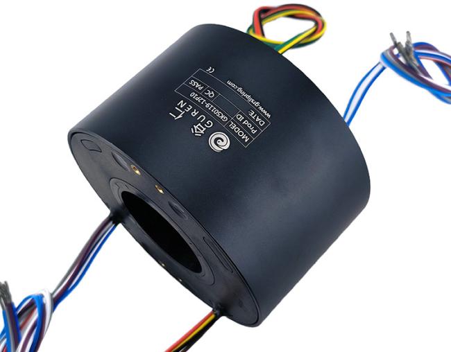 GK50119-12P series hollow through-hole brush slip ring side view