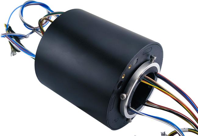 GK50119-24P hollow conductive slip ring front view