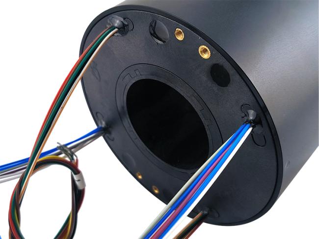 GK50119-24P hollow conductive slip ring close-up detail