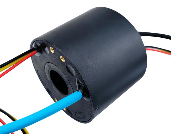 Industrial application of combination slip ring