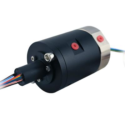 China 2 Way Gas 12 Way Electricity Integrated Slip Ring M5 Connector Customizable for sale
