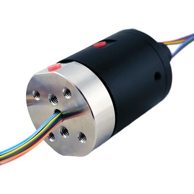 China 2 Way Gas 12 Way Electricity Integrated Slip Ring M5 Connector Customizable for sale