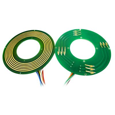 China IP51 6mm Thickness PCB Pancake Slip Ring Fiber Shrapnel Brush Technology for sale