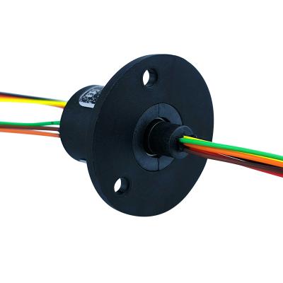 China OD 12.4mm 6 Circuit Slip Ring 2A Flanged For Smart Home Security Monitoring for sale
