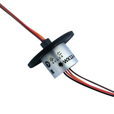 China OD 12.4mm Low Power Rotary Electric Slip Ring 4 Channels 2A 150RPM For Electric Toys for sale
