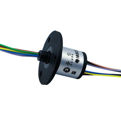 China 8way 2A 28AWG Teflon Wire Electrical Slip Ring For Stage Rotating Lights for sale