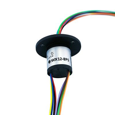 China 8way 2A 28AWG Teflon Wire Electrical Slip Ring For Stage Rotating Lights for sale