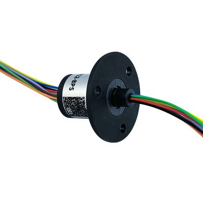 China 8way 2A 28AWG Teflon Wire Electrical Slip Ring For Stage Rotating Lights for sale