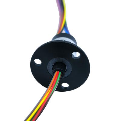 China 12 Circuits 2A Mini Slip Ring With Flange Small Installation Space for sale