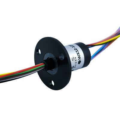 China 12 Circuits 2A Mini Slip Ring With Flange Small Installation Space for sale