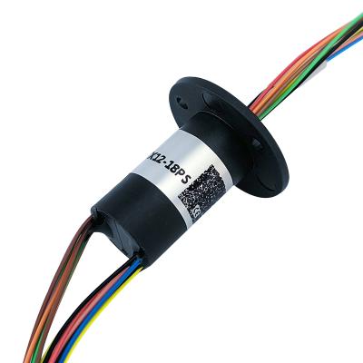China 18 Way 2A OD 12.4mm Capsule Slip Ring Small Power Rotating Equipment Connector for sale