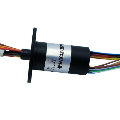 China 18 Way 2A OD 12.4mm Capsule Slip Ring Small Power Rotating Equipment Connector for sale