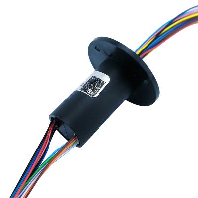China 24 Circuit 2A OD 15.5mm Roterende slip ring 150RPM Geschikt voor robot draaitafel Te koop