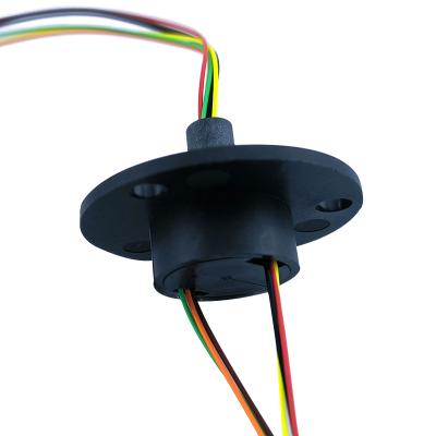Cina Anello collettore conduttivo a 6 vie 2A OD 22mm con flangia per rotatore pan/tilt in vendita