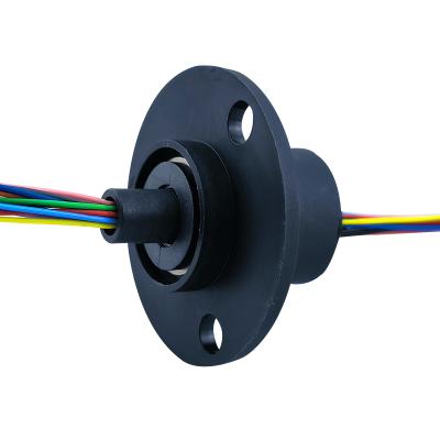 12 Way 2A OD 22mm Flanged Electrical Capsule Slip Rings Small Current Easy To Install