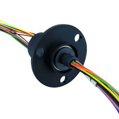 China 2A OD 22mm Cap Type Slip Ring With Flange For Small Power Electrical Appliances for sale