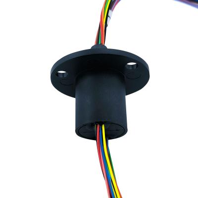 China 2A OD 22mm Cap Type Slip Ring With Flange For Small Power Electrical Appliances for sale