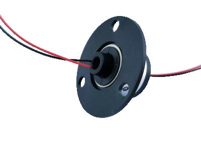 China 2 Wire Slip Ring 2A ID 5mm OD 22mm Through Hole Slip Ring 360 Degree Rotation for sale